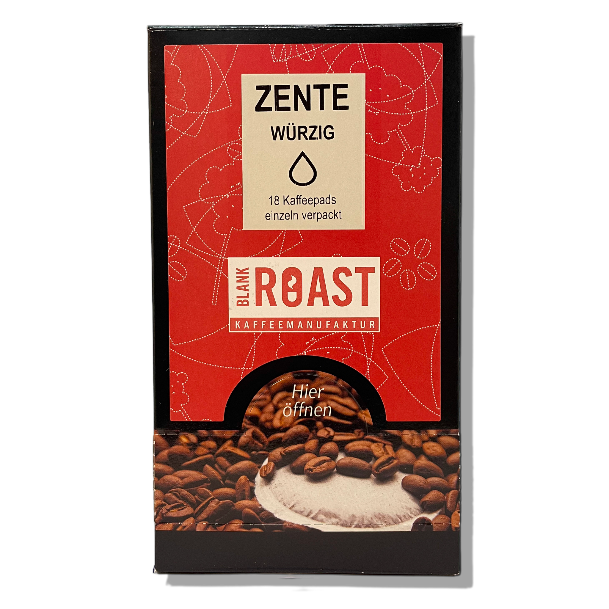 ZENTE Arabica Kaffee als praktische Soft Pads für gängige Padmaschinen